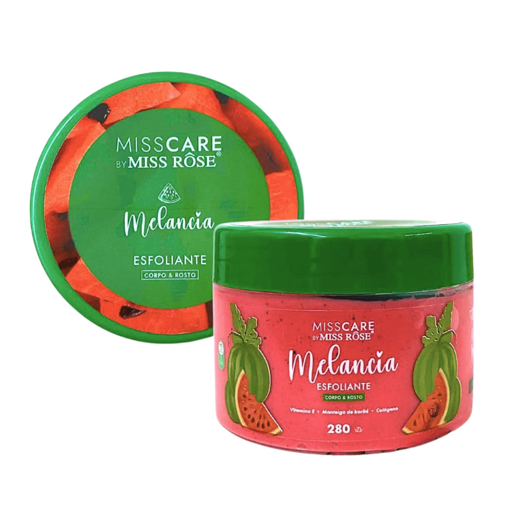 ESFOLIANTE CORPORAL E FACIAL MELANCIA MISS CARE - MISS ROSE | Shopee Brasil