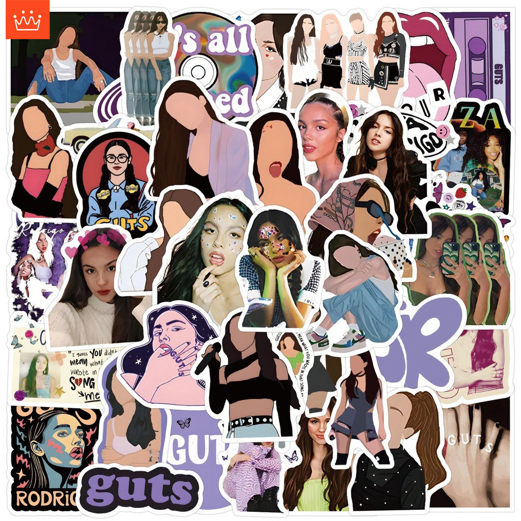 J· Adesivos de Olivia Rodrigo Idol Autocolantes À Prova d'Água Graffiti ...