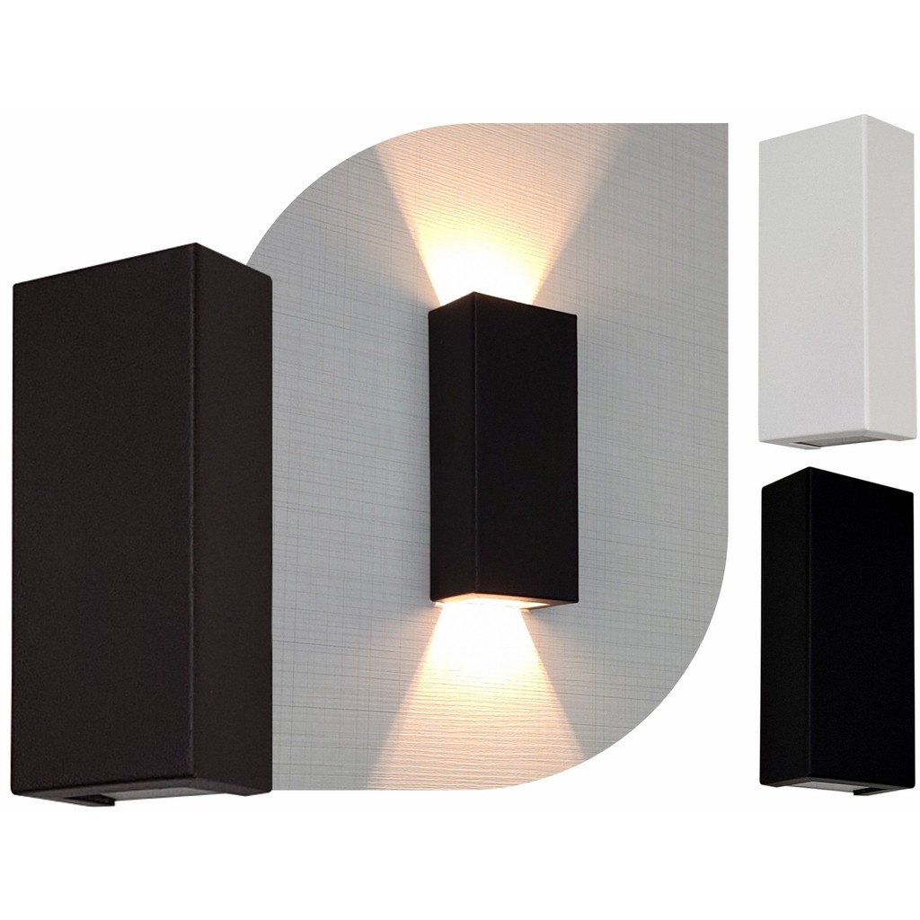 Kit 2 Mini Arandela Balizador Slim Facho Duplo Led 3w 3000k | Shopee Brasil