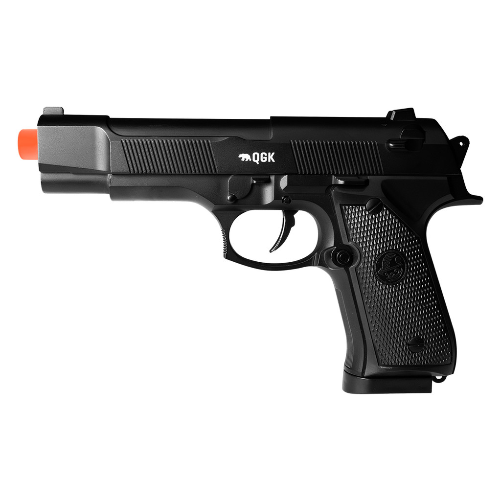 PISTOLA DE AIRSOFT SPRING FULL METAL SP92T 6MM QGK | Shopee Brasil