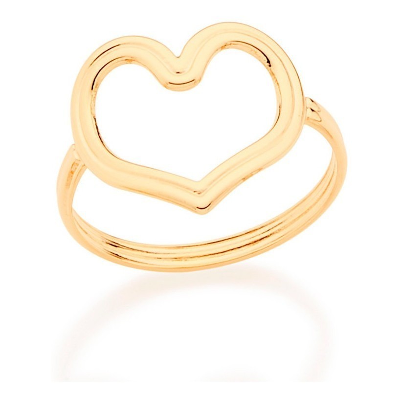 Anel Coração Vazado Parte Superior. Rommanel 512346 | Shopee Brasil