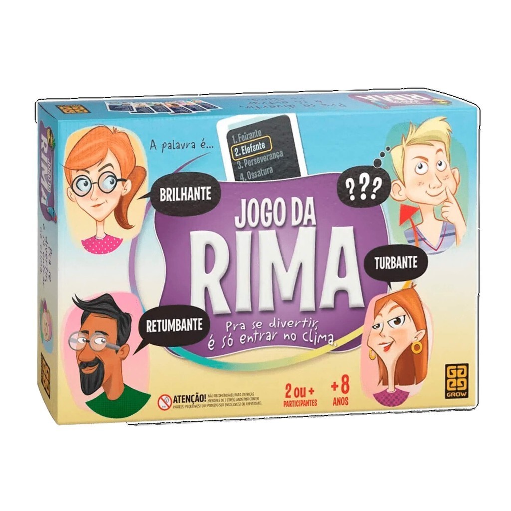 Brinquedo Infantil Jogo da Rima Grow - 03719 | Shopee Brasil