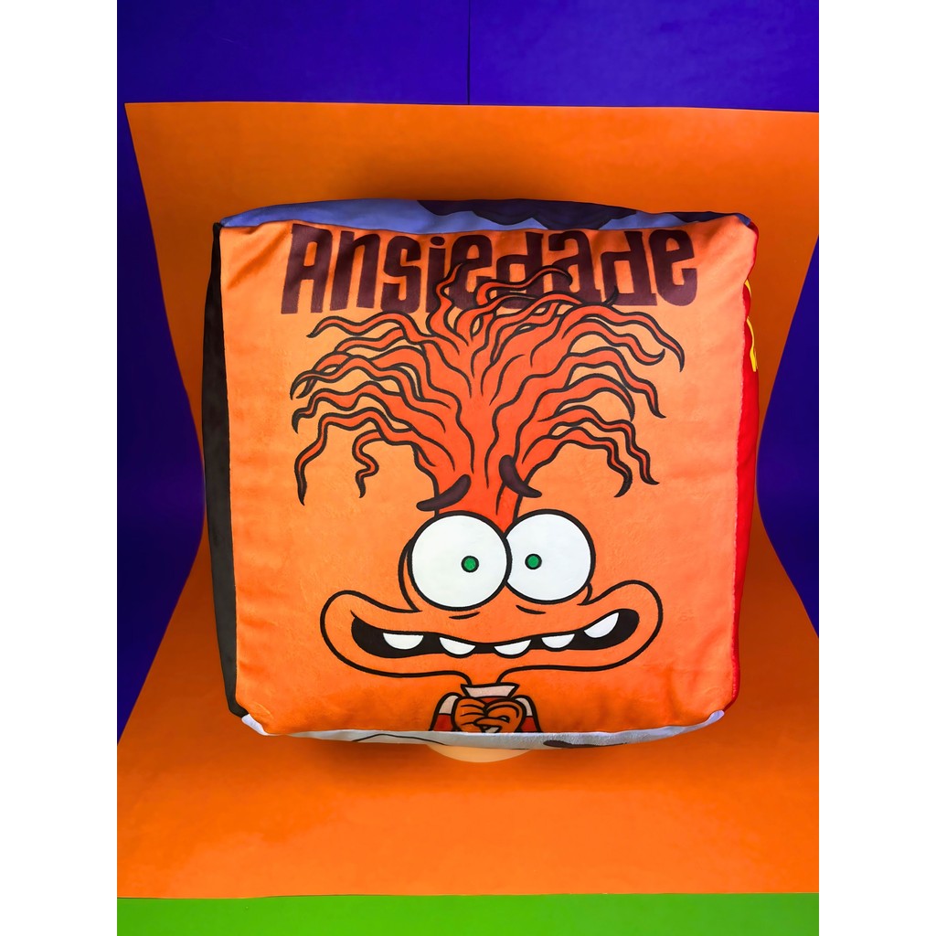 ALMOFADA FORMATO FIBRA CUBO MOOD DE HOJE - DIVERTIDAMENTE | Shopee Brasil