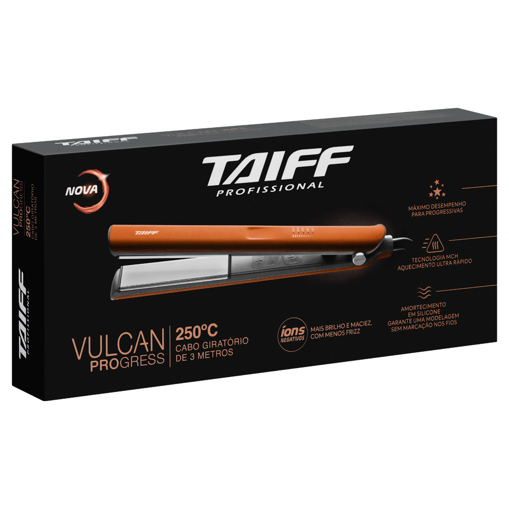 Prancha Vulcan Progress Taiff Bivolt 250°C | Shopee Brasil