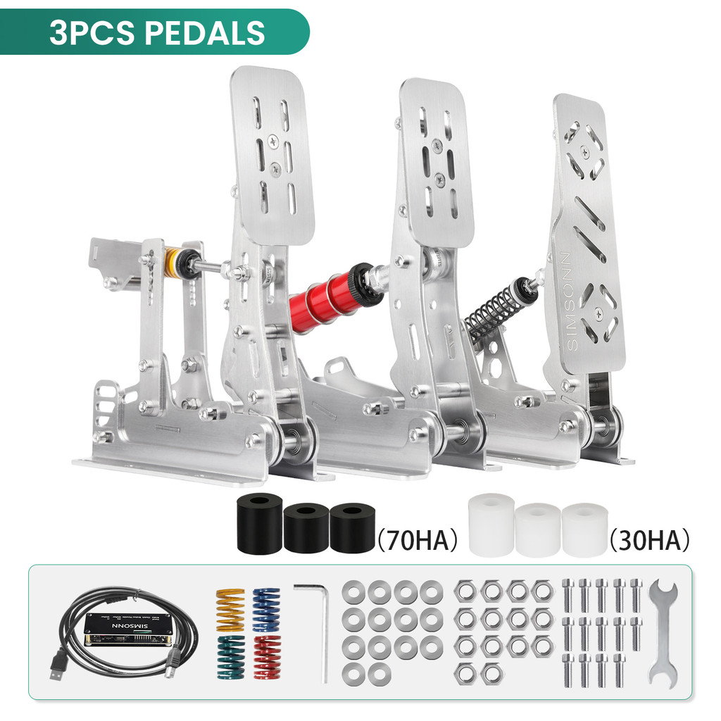 Pedal PC Simsonn PRO PLUS-P3 (Acelerador, Freio, Embreagem) Pedal Load ...