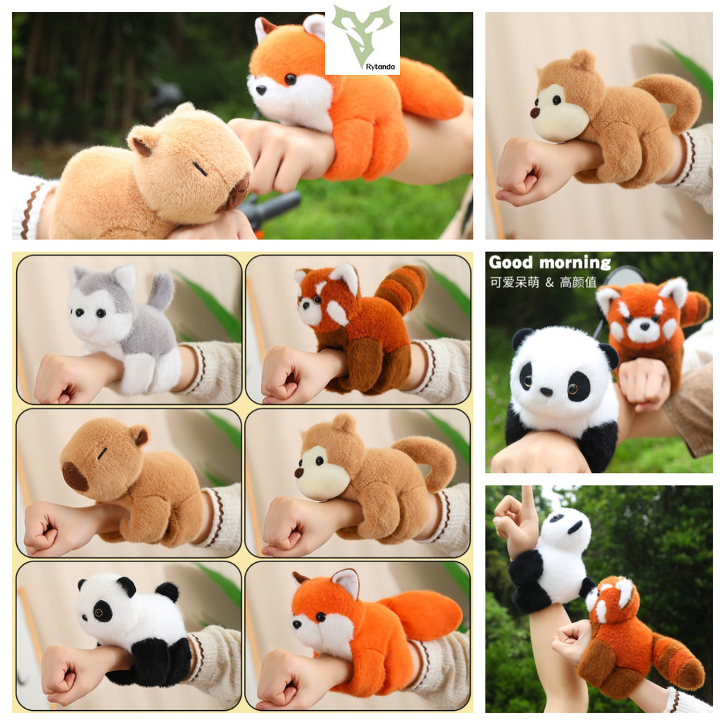 Panda Raccoon Vermelho Plushie Boneca Capybara De Pelúcia | Shopee Brasil