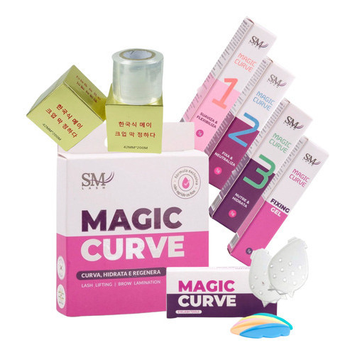 Kit Lash Lifting Brow Lamination Sm Lash Magic Curv+ Brinde | Shopee Brasil