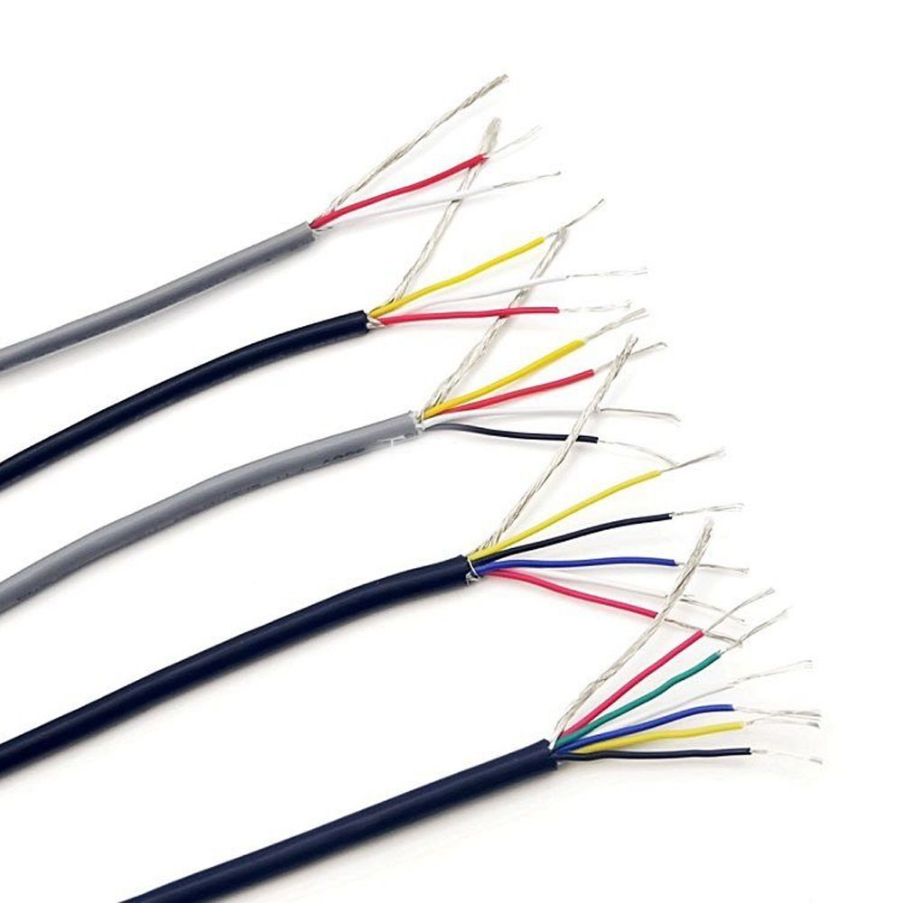 30 28 26 24 22 20 AWG UL2547 Cabo Blindado De Sinal 2 3 4 Núcleos ...