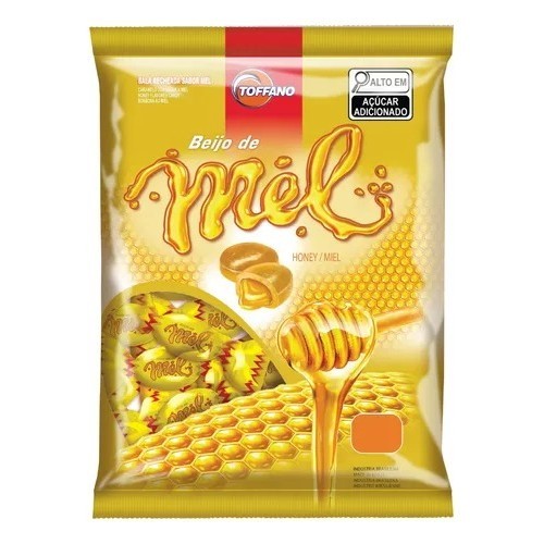 Bala Recheada Beijo De Mel Toffano 500 G | Shopee Brasil