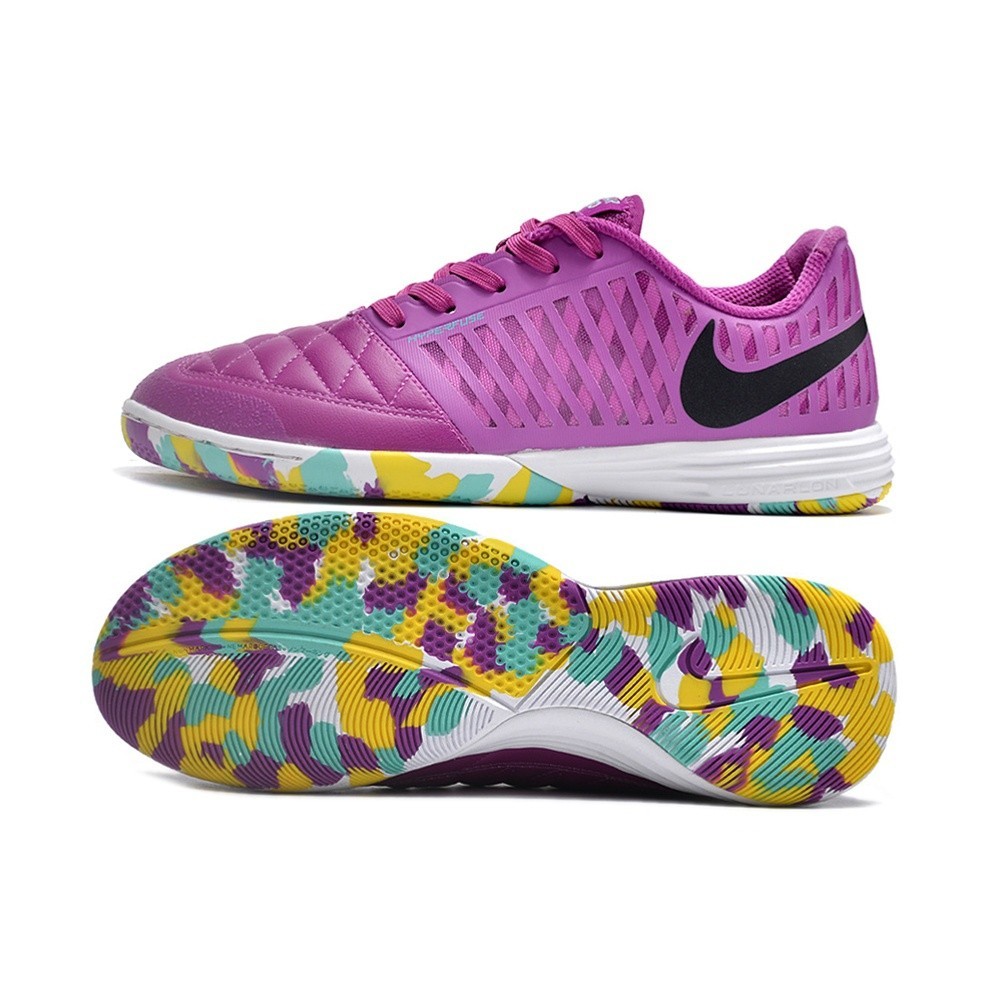Lunar Futsal Bota Gato II Gato 2 IC Sapatos De Futebol Original Sapatilhas Bota Roxo Bota ZRO2 ...