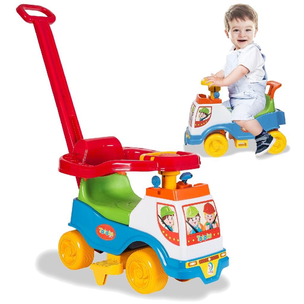Totoka Plus Triciclo Carrinho Infantil Andador Para Bebe Com Empurrador ...