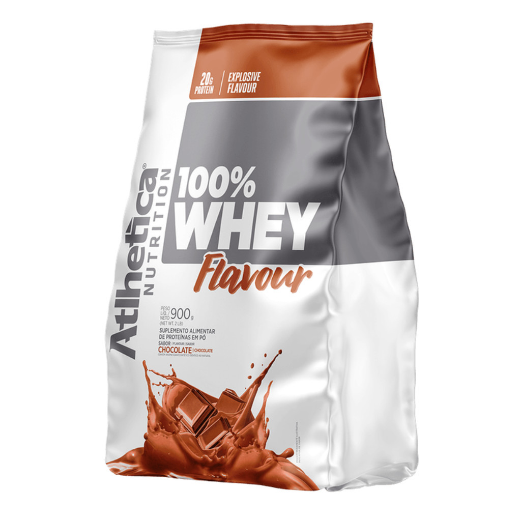 100% Whey Flavour Chocolate Pacote 900g | Shopee Brasil