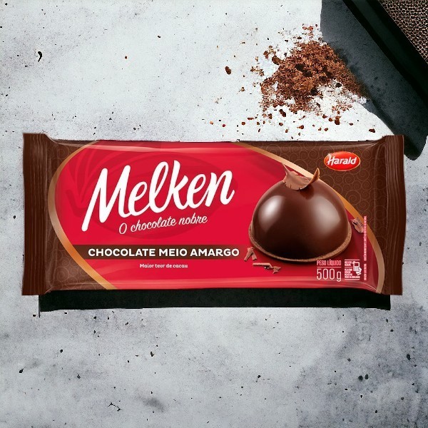 Chocolate Barra Melken M.Amargo 500g | Shopee Brasil