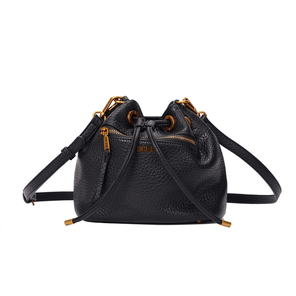 Bolsa Bucket Preta Floater Santa Lolla Alça Transversal | Shopee Brasil
