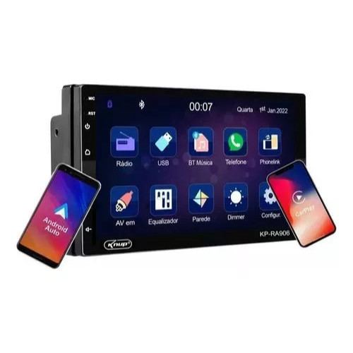 Central Multimidia Android Auto 7p Carplay A4 | Shopee Brasil