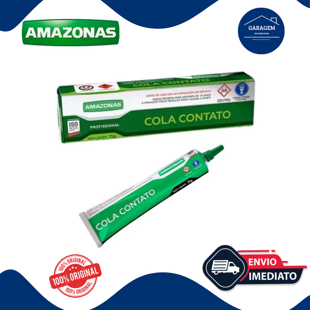 Cola de Contato Adesivo Sapateiro Multiuso 75g - Amazonas | Shopee Brasil