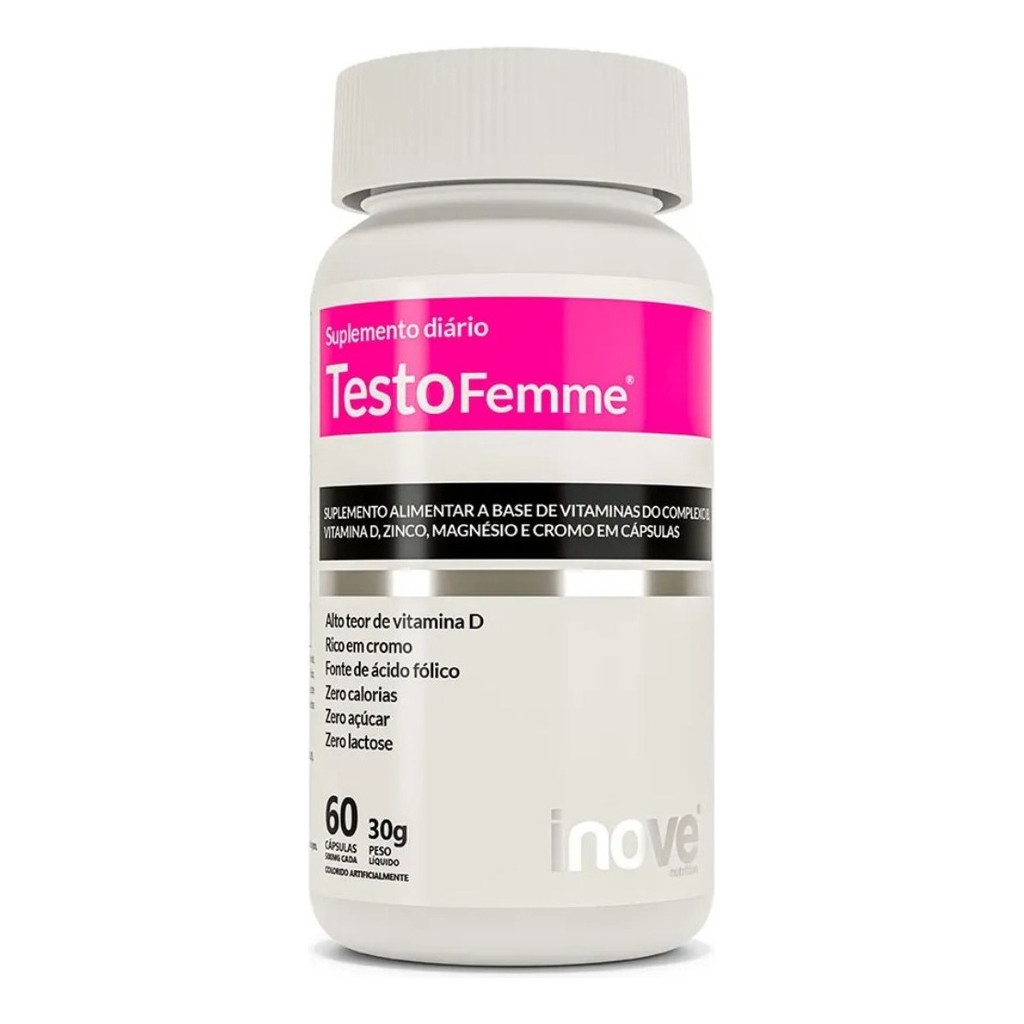 Testofemme 60 Caps Inove Nutrition Testosterona Para Mulher Sabor ...
