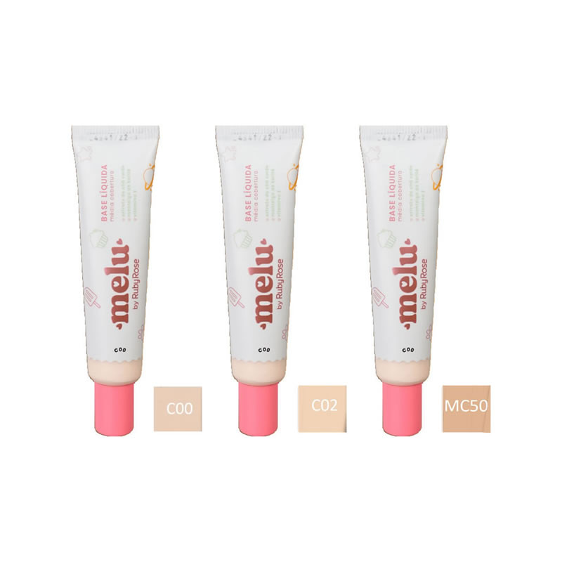 Ruby Rose Base Liquida Melu C01 | Shopee Brasil