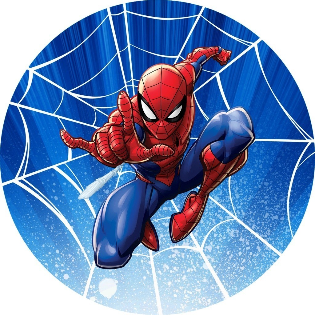 Painel Redondo Tecido Sublimado Homem Aranha Shopee Brasil