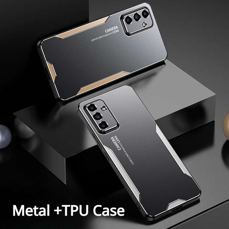 Capa De Alumínio Liga Metal Duro Fosco Para Samsung A15 A25 A35 A55 A05 A14 A34 A54 A53 A32 A52 ...