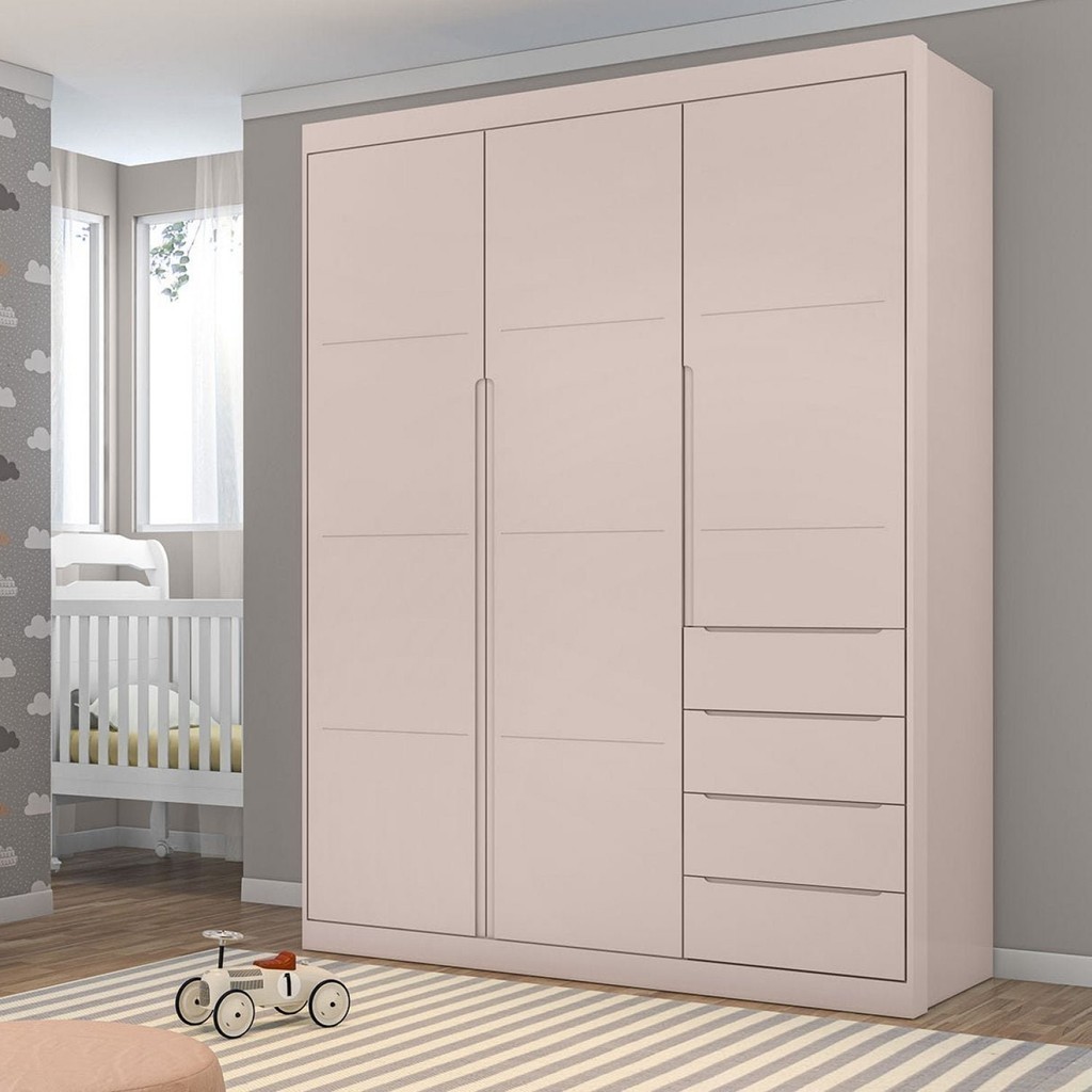 Guarda-Roupa Infantil Pérola Rosa | Shopee Brasil