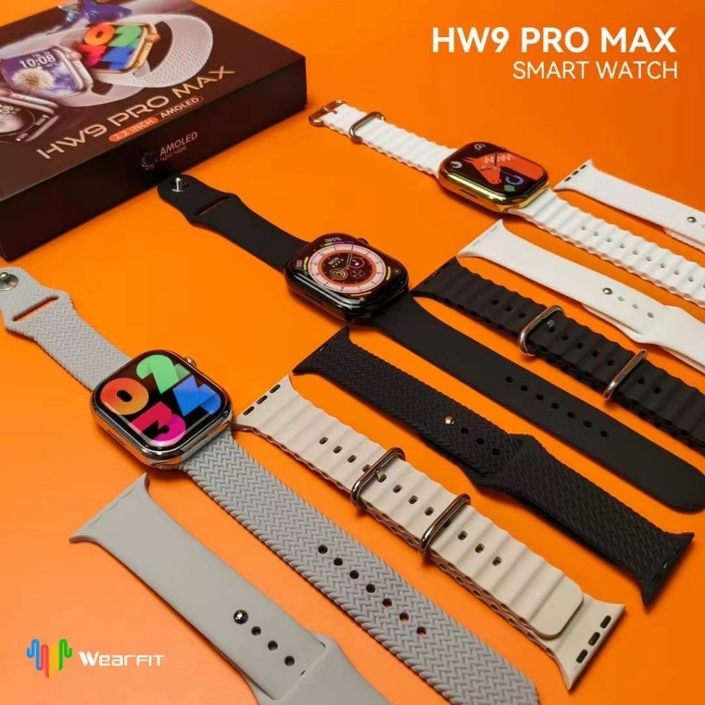 Smartwatch HW9 Pro Max Serie 9 Tela Amoled 2.2 inch 3 Pulseiras Extra Relogio Inteligente ...