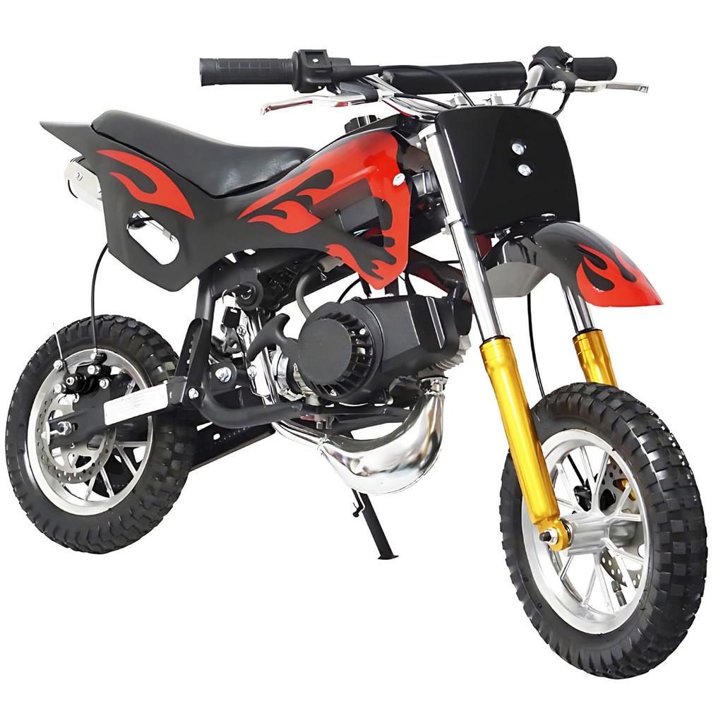 Mini Moto Cross Infantil Preta Para Crianças de 3 a 8 anos Motinha 49cc ...