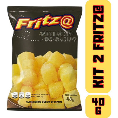 Kit 2 Pacotes Snack De Queijo Pronto Para Pipoca Fritz 40g | Shopee Brasil