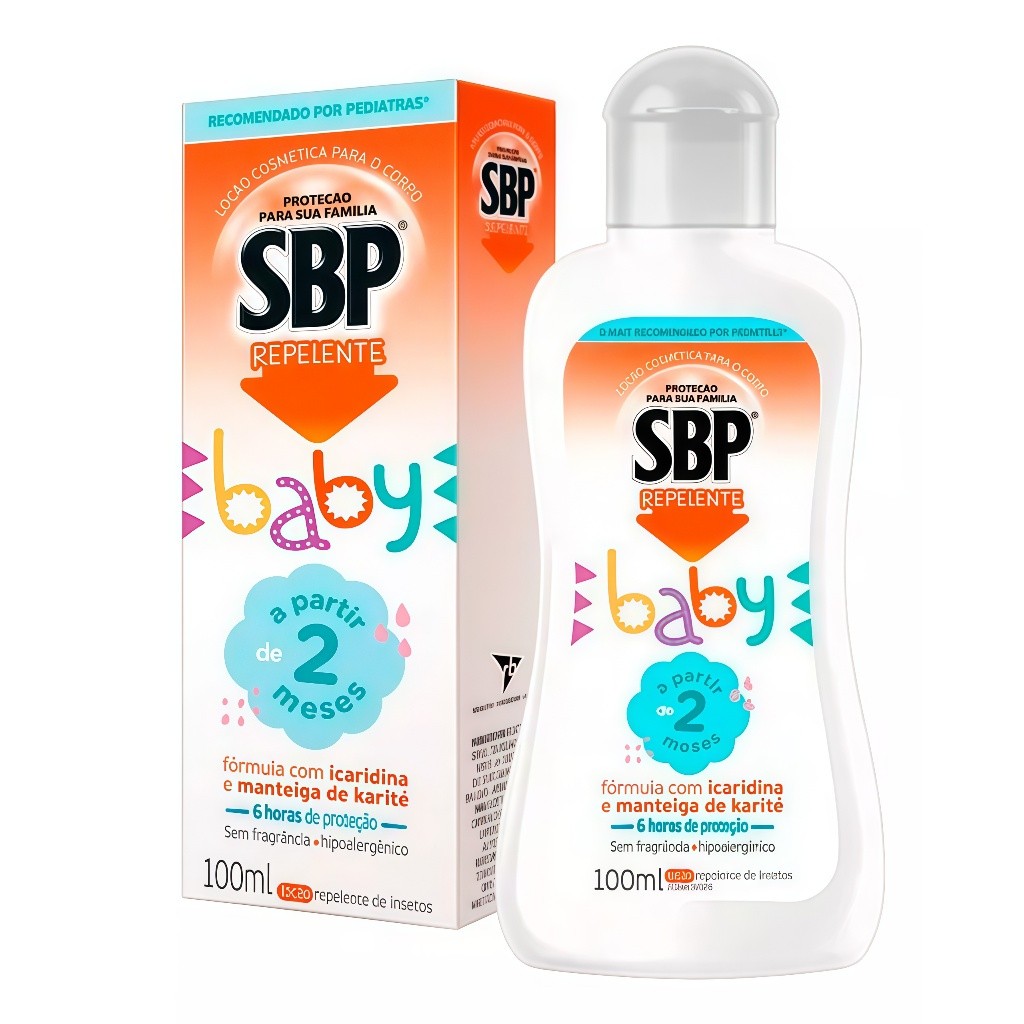 Repelente para Bebê SBP Baby Loção Corporal com Icaridina 100ml Protee ...