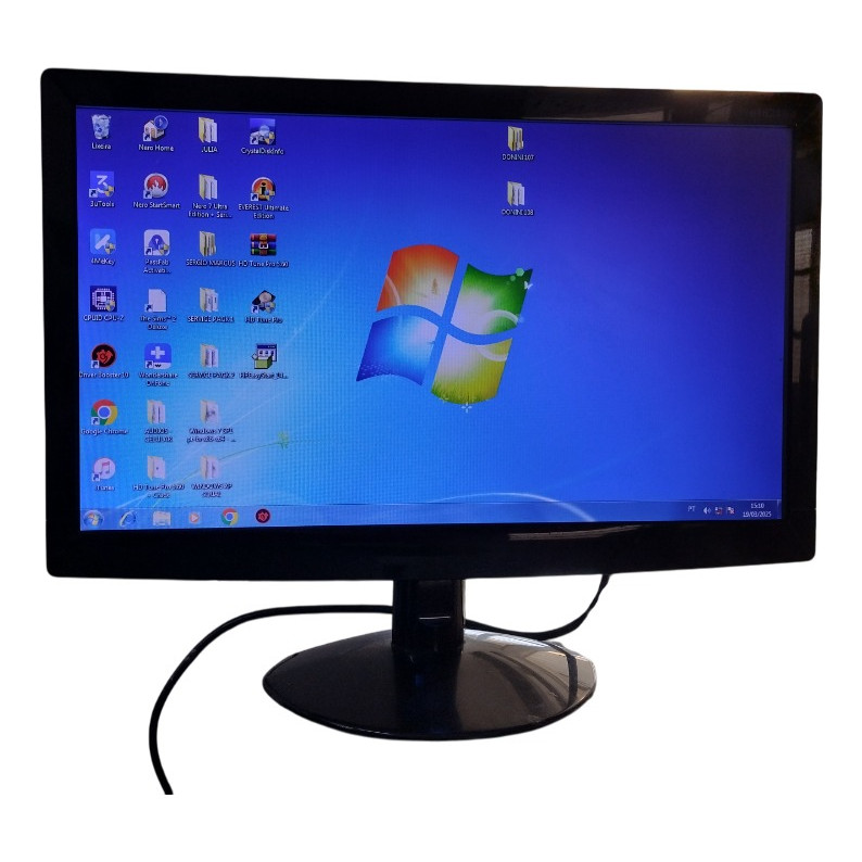 Monitor Led De 15 Polegadas Aoc E1621swb Com Cabos - Testado | Shopee ...