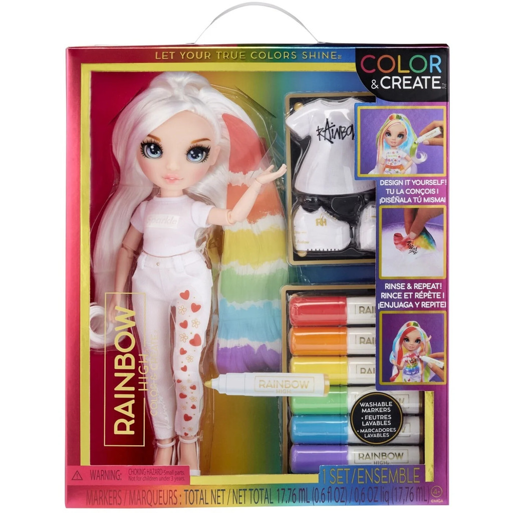 Boneca Rainbow High Color & Create Blue Eyes - MGA | Shopee Brasil