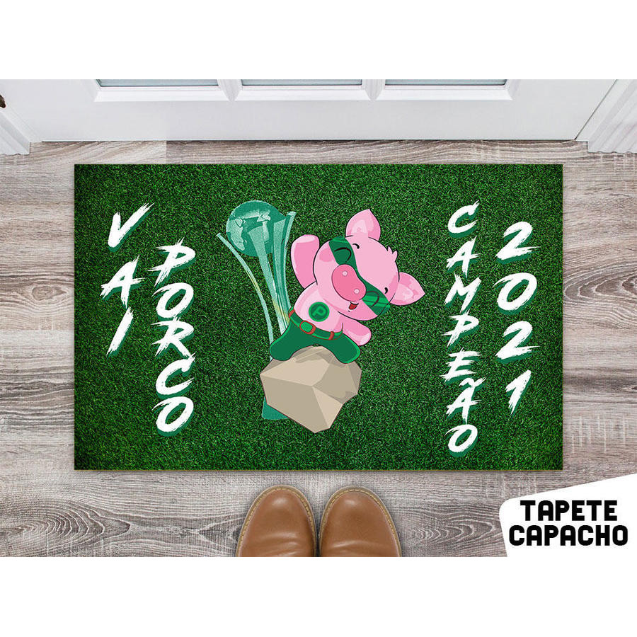 Tapete Capacho Personalizado Futebol Clubes Vai Porcoo | Shopee Brasil