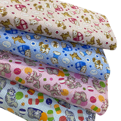 Tecido Tricoline Estampa Pet 1m x 1,50m | Shopee Brasil