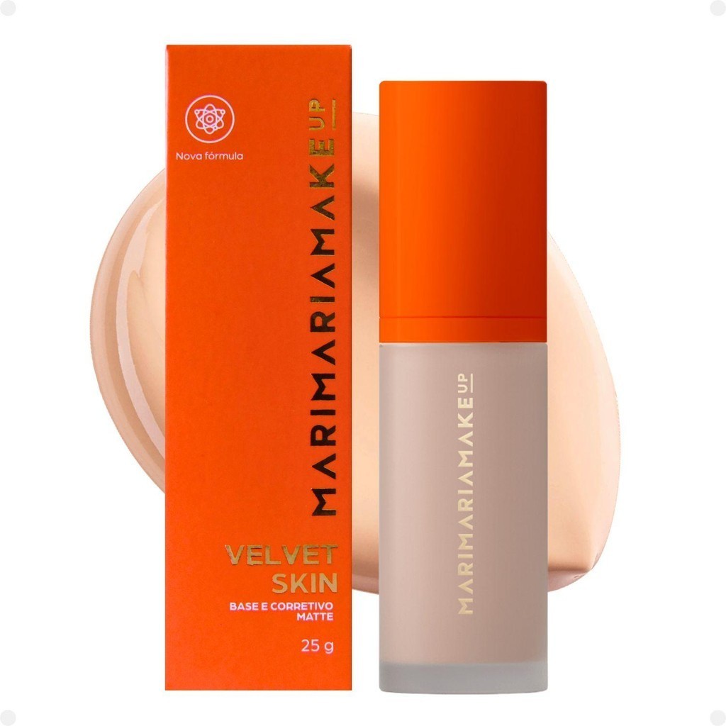 Base e Corretivo Matte Mari Maria Makeup Velvet Skin Bege Claro 1 25g | Shopee Brasil