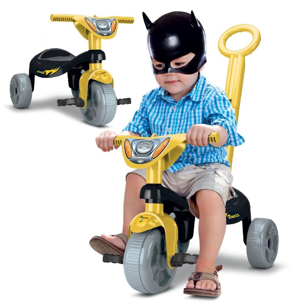 Velotrol Brinquedo Triciclo Tchuco Totoka Com Empurrador Haste ...