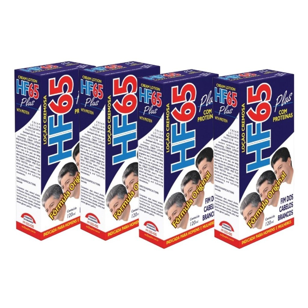 Kit 4 Loção Restauradora HF65 Plus Unissex 120Ml - Pepilon | Shopee Brasil