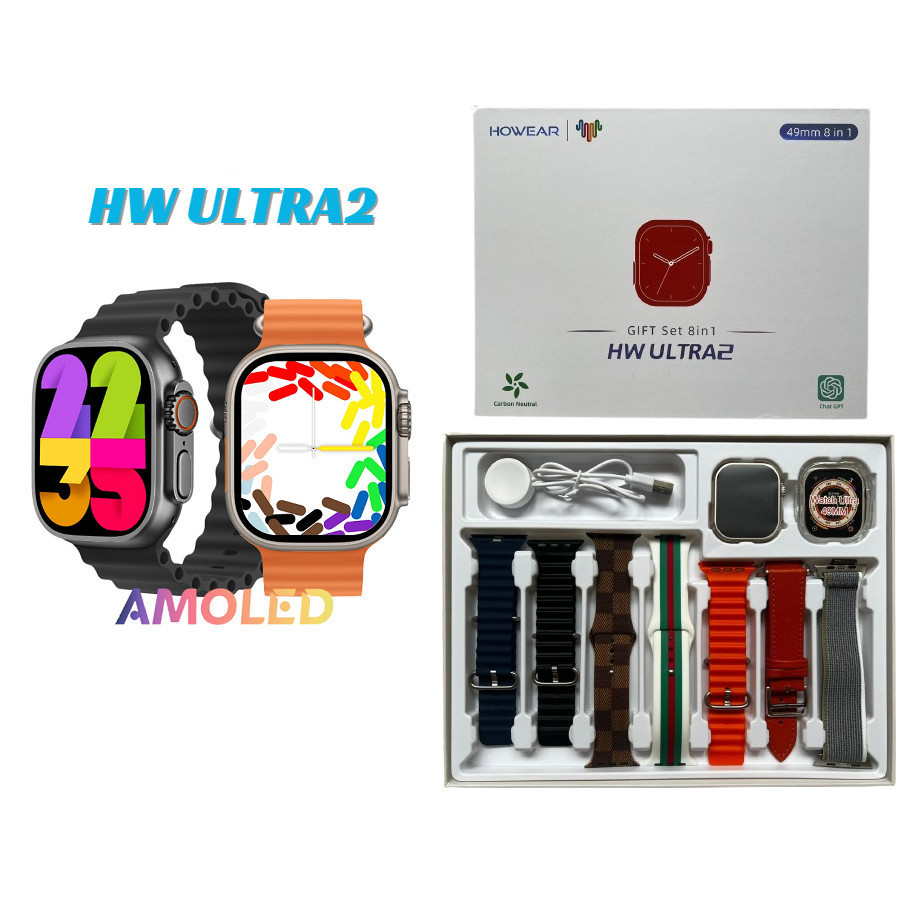 Smartwatch Hw Ultra 2 Smartwatch gen2 ChatGPT 2.1 " AMOLED 8 in 1 Série ...