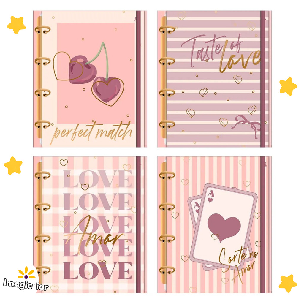 Caderno Argolado Doce Romance Larissa Manoela Animativa | Tamanho Colegial | Com Folhas ...