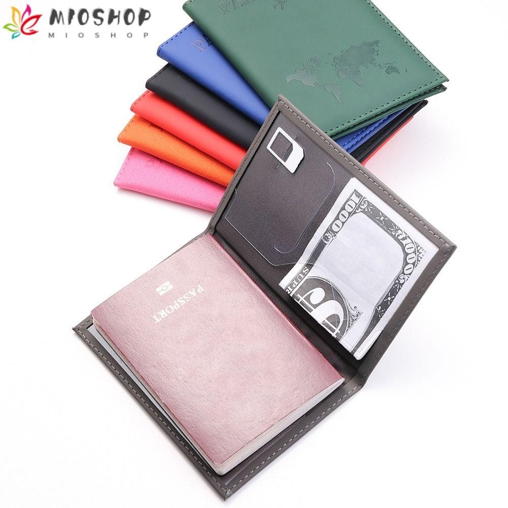MIOSHOP Capa Do Passaporte Pacote De Couro PU Carteira De Identidade | Shopee Brasil