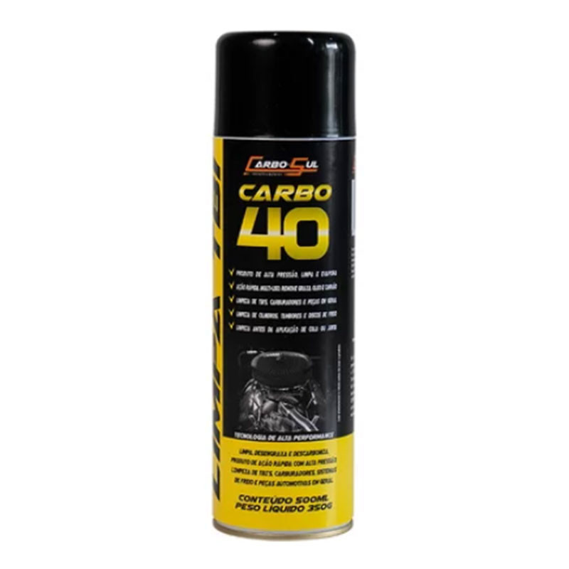 Descarbonizante Carbo Sul Limpa TBI Carbo 40 Spray 500ml | Shopee Brasil