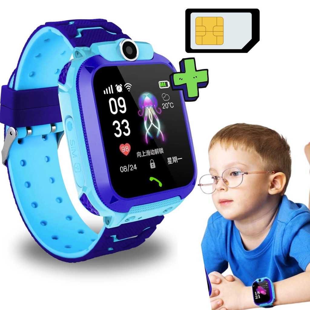 Relogio Smart Watch Inteligente Infantil Kids criança masculino video ...