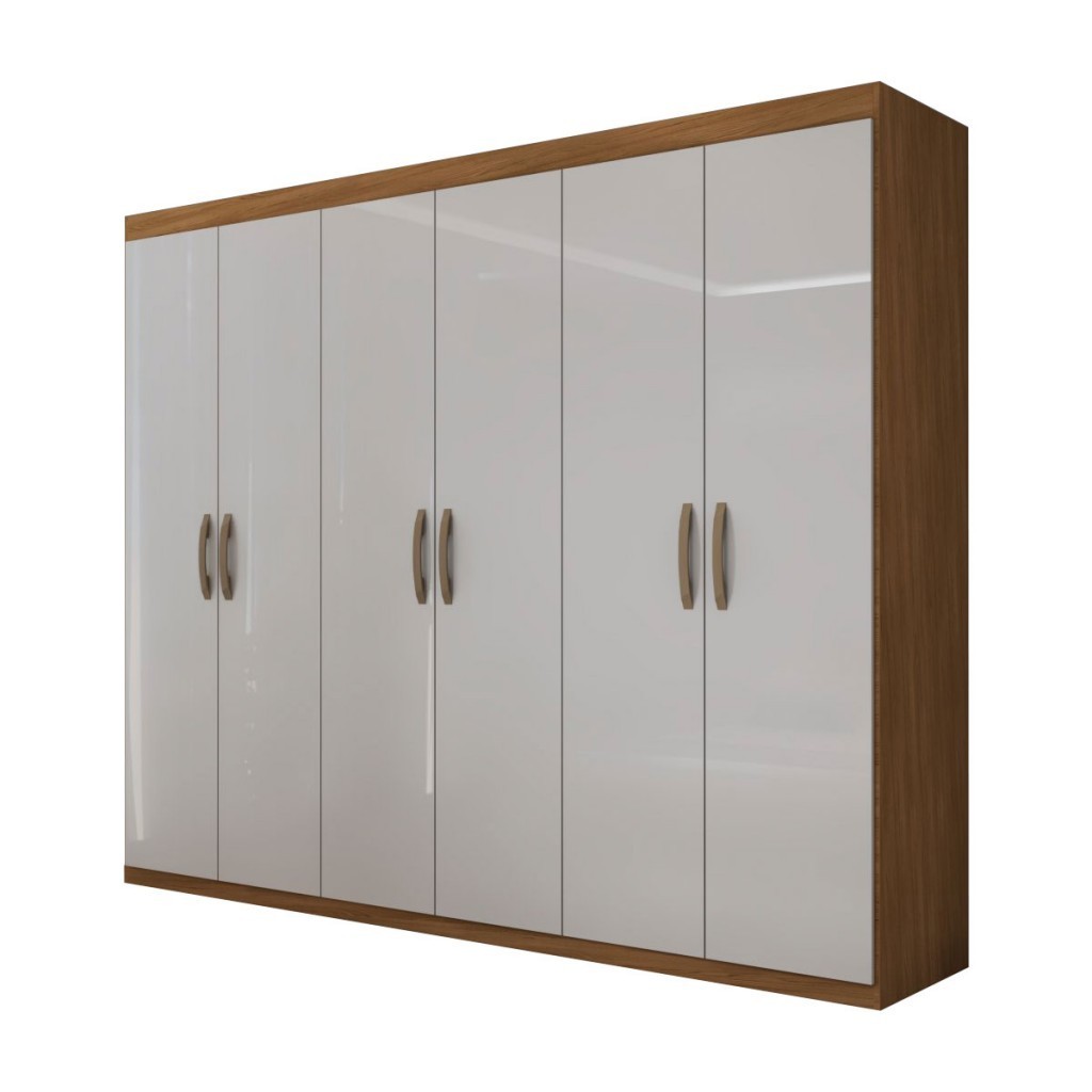 Guarda-Roupa Casal Vaticano 6 Portas 2 Gavetas | Shopee Brasil