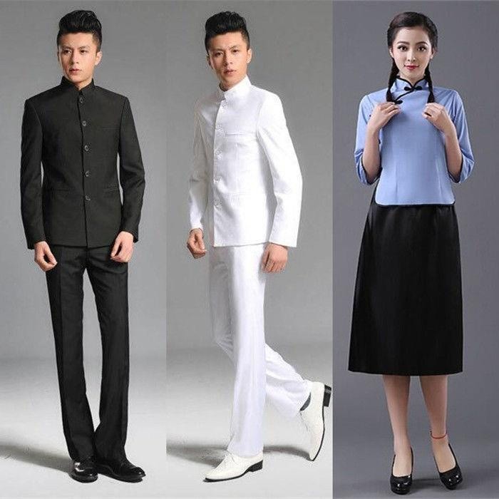 Traje de Estudante de Montanha Chinês Retro Estilo República da China ...