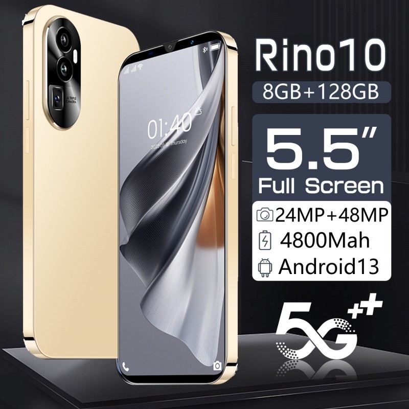 Rino10 Celular 8 + 128GB Smartphone Celular Barato de 6.8 polegadas ...