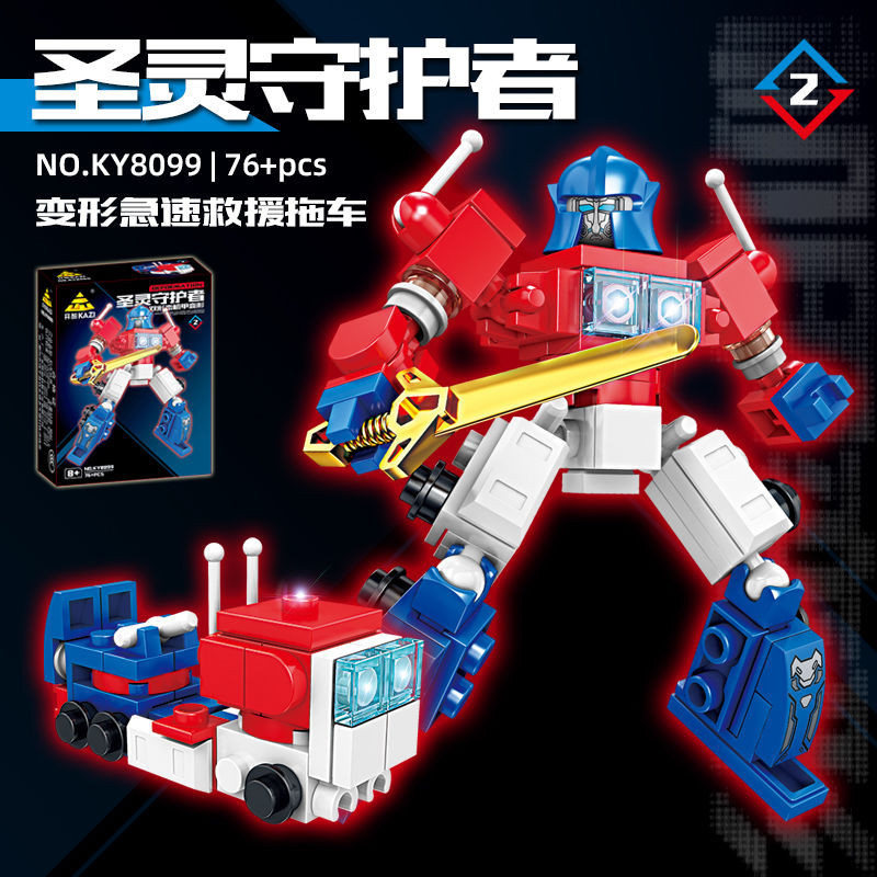Compatível com Lego Transformers Optimus Prime Bumblebee Robot Mech ...