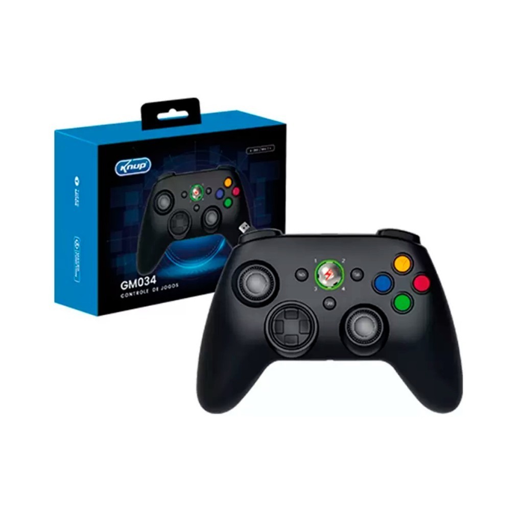 Controle para Xbox 360 e PC Sem Fio USB KNUP KP-GM034 | Shopee Brasil