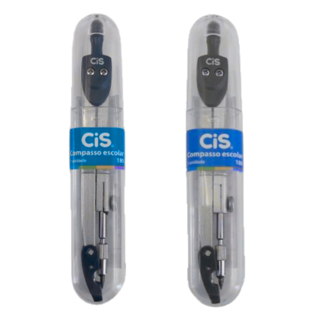 COMPASSO CIS 180 SEM TIRA LINHA METAL COM ESTOJO | Shopee Brasil