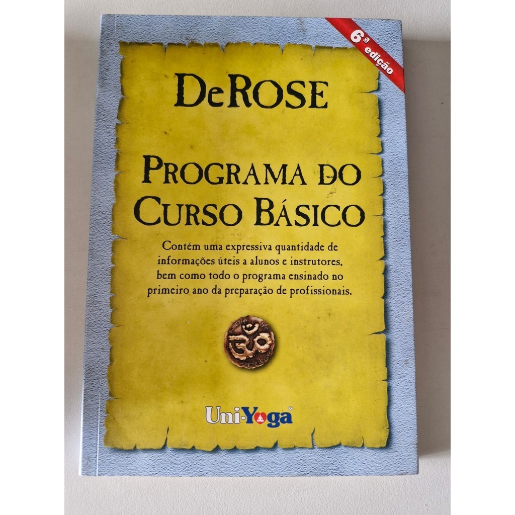 LIVRO, PROGRAMA DO CURSO BÁSICO, 6 EDIÇÃO, DE ROSE | Shopee Brasil