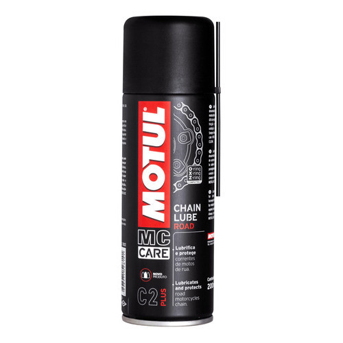 MOTUL MC CARE C2+ PLUS CHAIN LUBE ROAD 200ML | Shopee Brasil