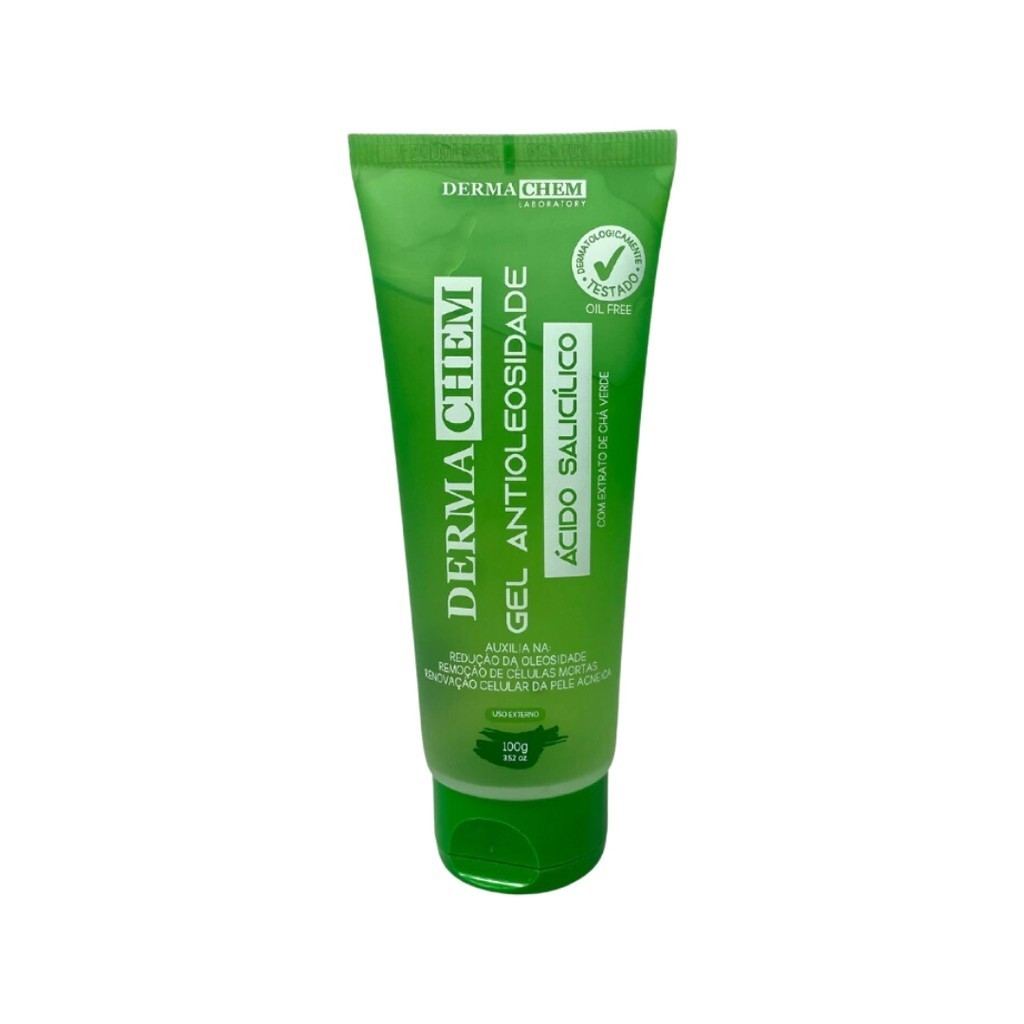 GEL DERMA CHEM 100G ANTIOLEOSIDADE CHA VERDE | Shopee Brasil